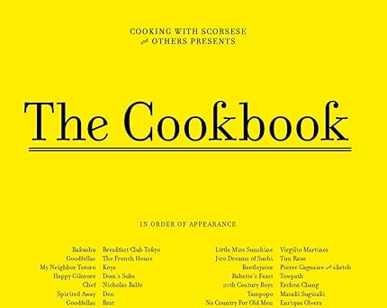 Various: Cooking With Scorsese: the Cookbook – ICA Bookshop